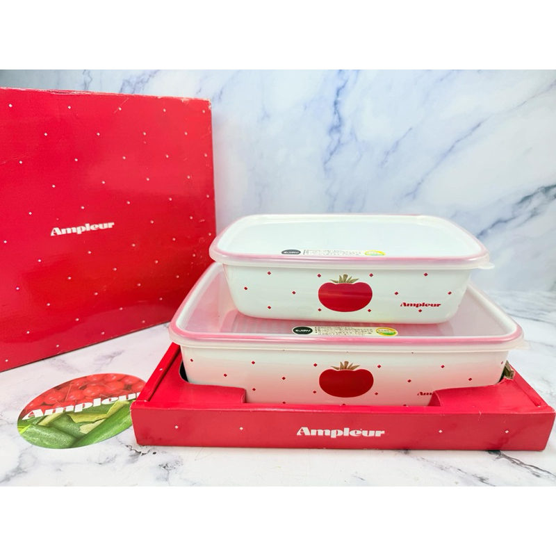 EJIRY AMPLEUR Enamel Food Preservation Box With Lid Made in Japan (New F-T40 Unused) | Shopee ...