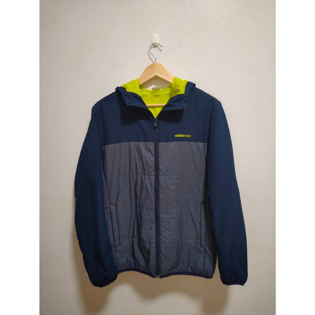 ADIDAS NEO Light Puffer Two Tone Windbreaker Jacket | Shopee Malaysia
