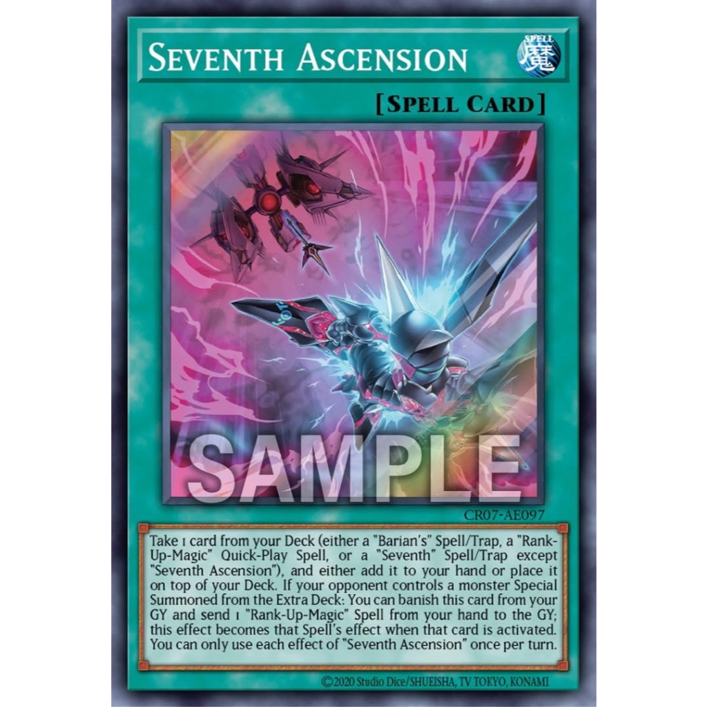 Yugioh Asia-Eng [CR07-AE097] Seventh Ascension (Super Rare) Original ...