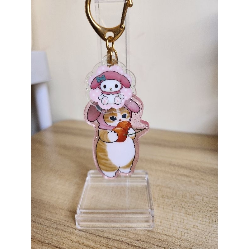 Acrylic Keychain Mofusan Cat x My Melody l Mofusand x Sanrio Characters ...