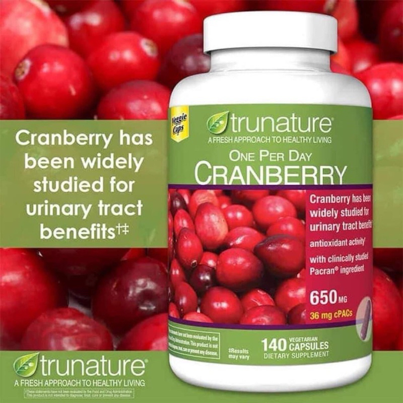 (Sold Separately) Trunature Cranberry 140 Tablets True Nature | Shopee ...