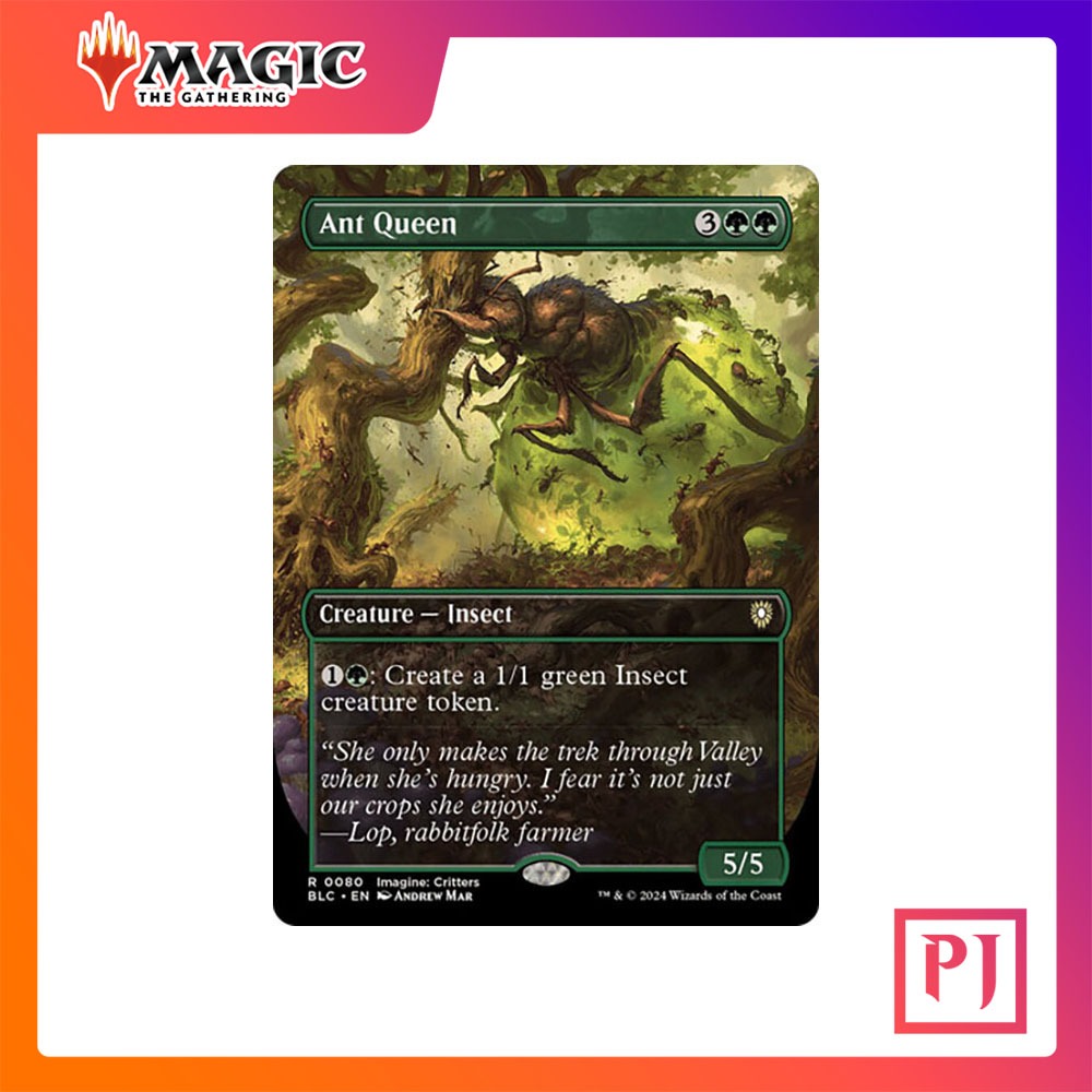 [MTG] Ant Queen (Borderless) [BLC] [GREEN] [RARE] [NORMAL] [ENG] (Magic ...