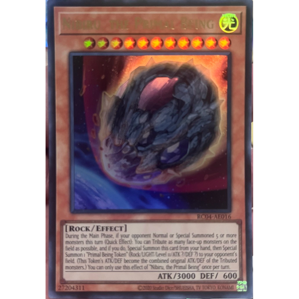 Yugioh Asia-Eng [RC04-AE016] Nibiru the Primal Being (Ultra Rare) Authentic Yuki Card Game Cheap ...