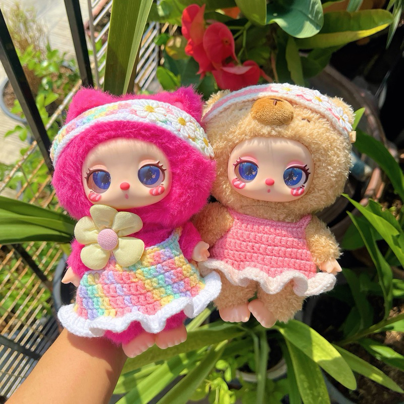 Laila Lucky Cat Knitted Set Liila Can Be Worn By Both V.1 V.2 (Bundle ...