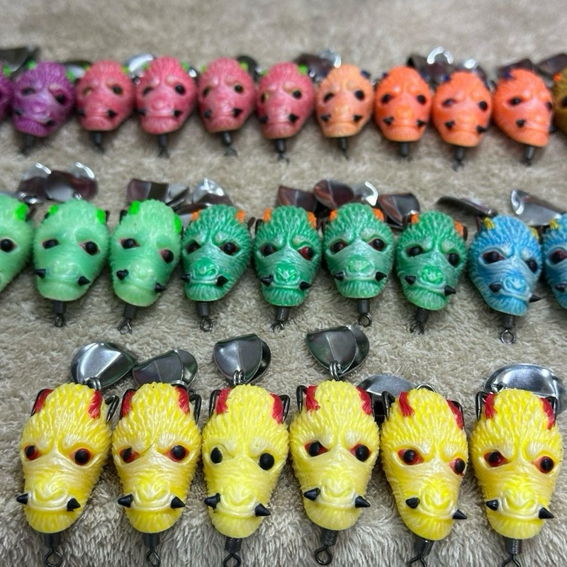 Giant Rubber Frog Moving Hitting The Fake Snakehead Bait. | Shopee Malaysia