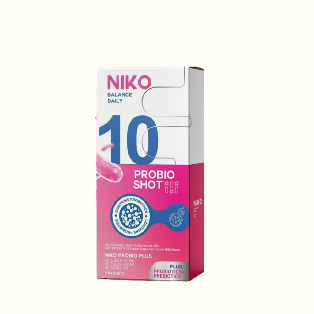 Niko 10 ProBio Shot Probiotics + Prebiotics Intestinal Balance 1 Box 5 ...