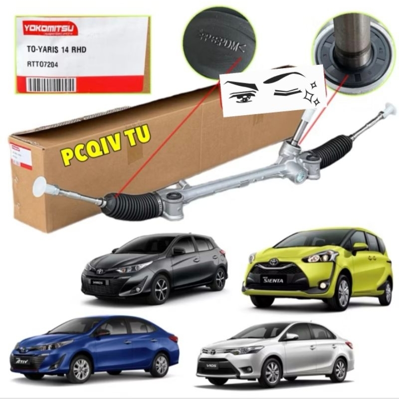 Electric Steering Rack TOYOTA VIOS YARIS SIENTA NCP150 Year 2014-2022 3 ...