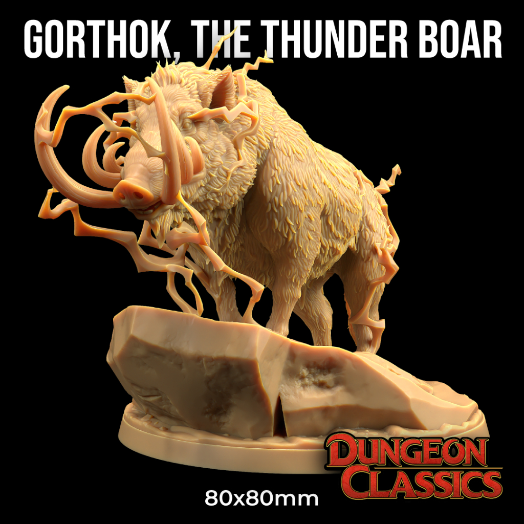 [Dungeon Classics The 3rd]-Gothok The Thunder Boar-Model For DnD ...