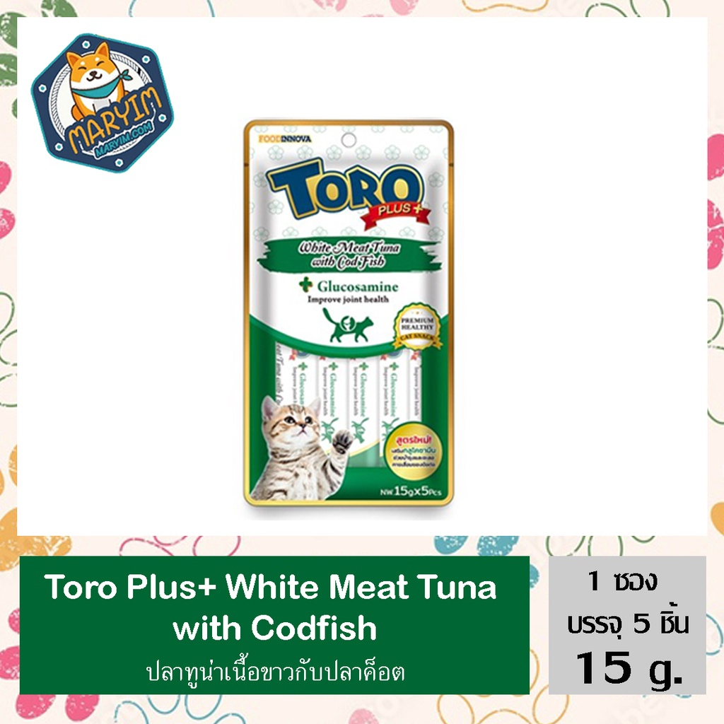 TORO PLUS + New Formula Cat Lick Snack 15g x 5 Sachets 1 Pack For Cats ...