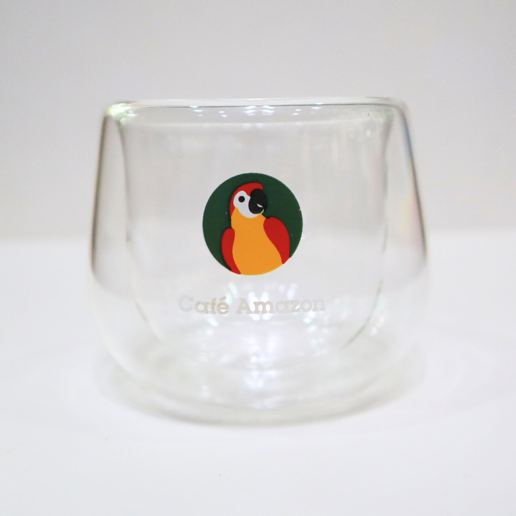 Cafe Amazon Double wall Glass Transparent Layer | Shopee Malaysia
