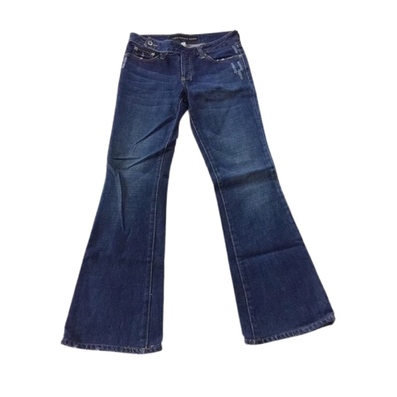 Chaps Wide-Low-Cut Flared Long Jeans | Shopee Malaysia