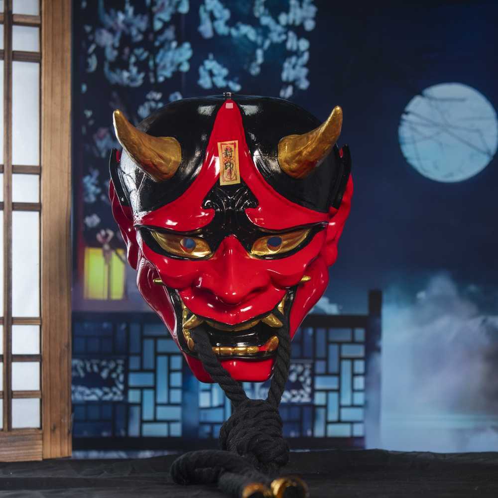 (Sent From Thailand) Japanese Demon Oni Mask Cosplay For Halloween And ...