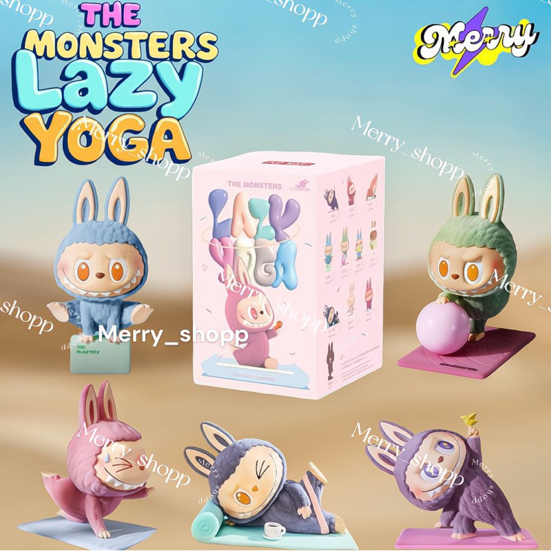 Paopmart Labubu The Monsters Lazy Yoga Blind Box To Win (Secret ...