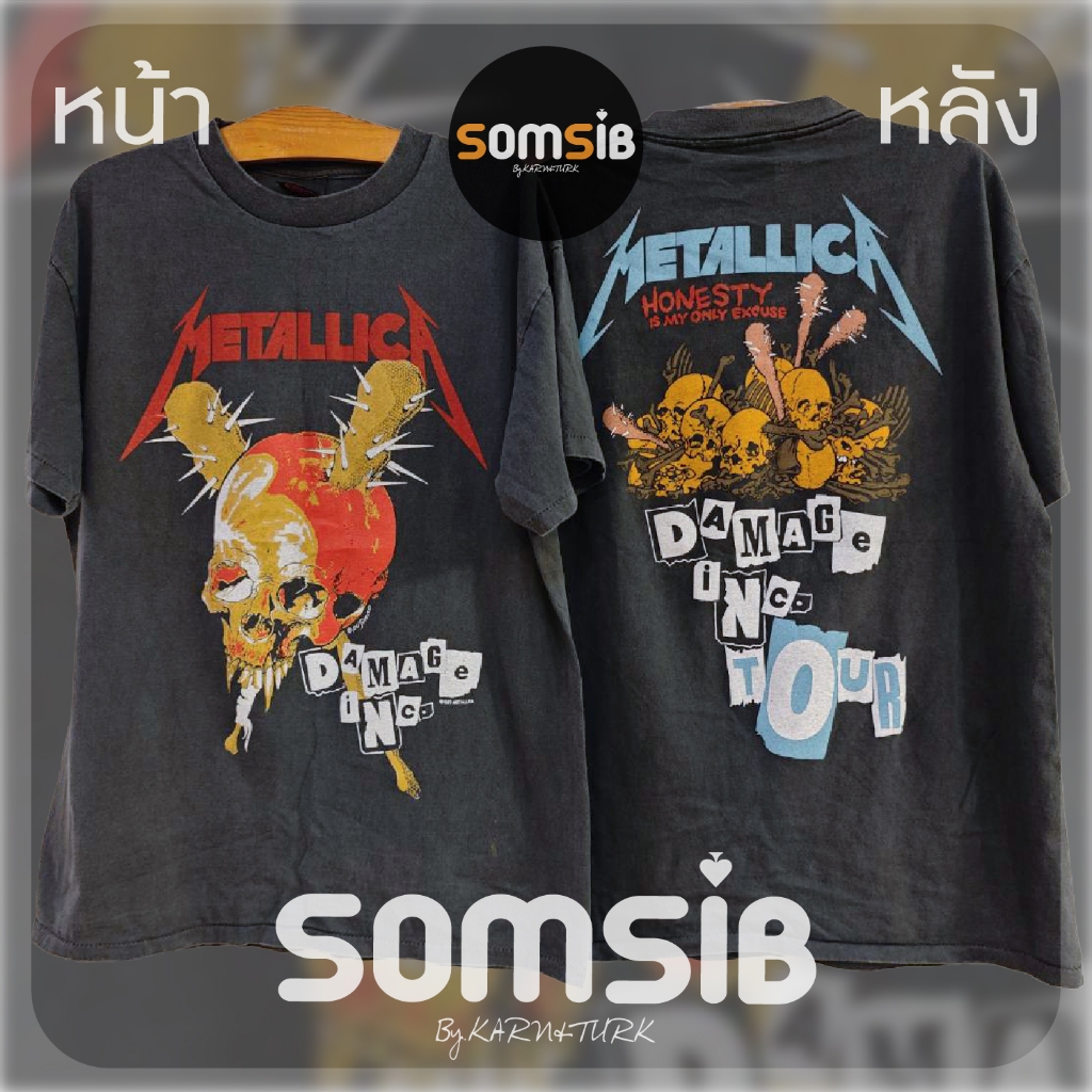 Metallica Faded Shirt Baseball Bat Skull | Shopee Malaysia