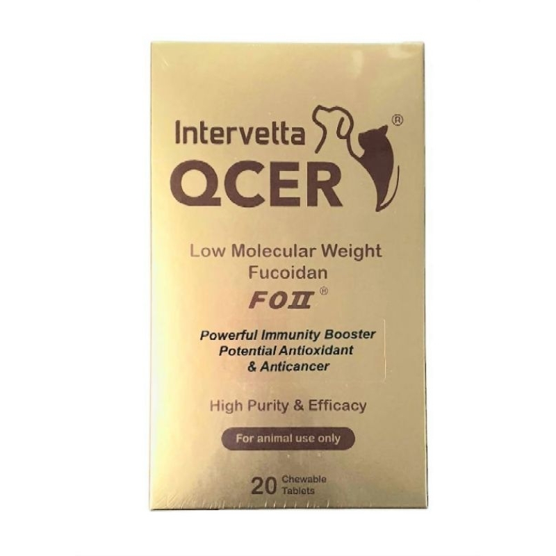 QCER Dog-Cat Supplement Cancer Beef Cubes 20 Tablets EXP.06/2026 (Front ...