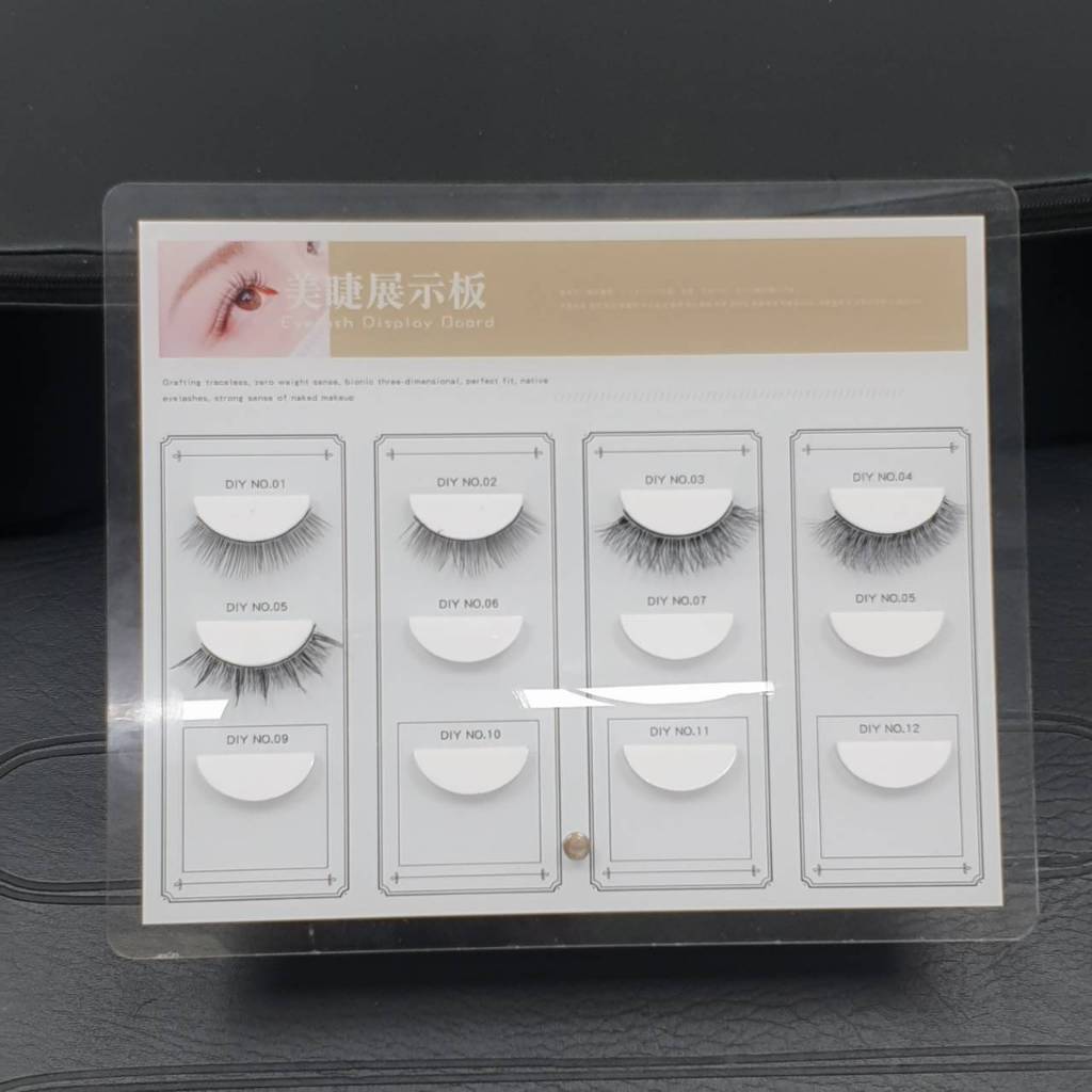 12 Slots Eyelash Chart To Shape Show Your Customers | Shopee Malaysia