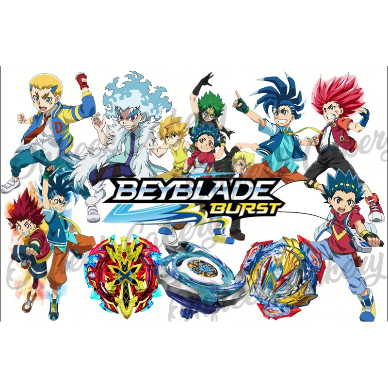 Beyblade X Cake Embroidery Label Cupcake Name Tag | Shopee Malaysia