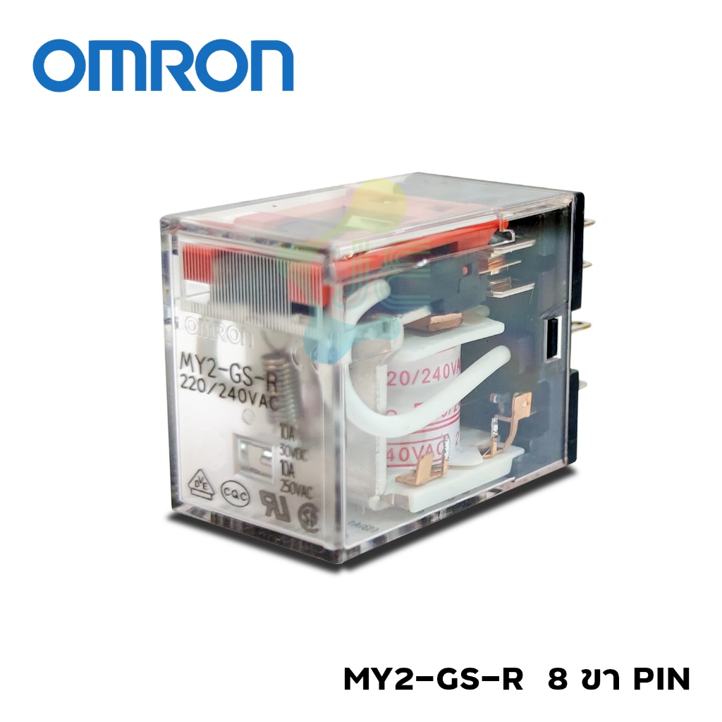 Relay MY2-GS-R Coil Voltage 220VAC 8Pin 8 Pin Omron + Socket PYF08A-E | Shopee Malaysia