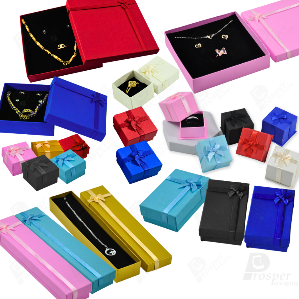 Include Paper Box Cover With A Bow Wearing Jewelry Can Put Rings ...