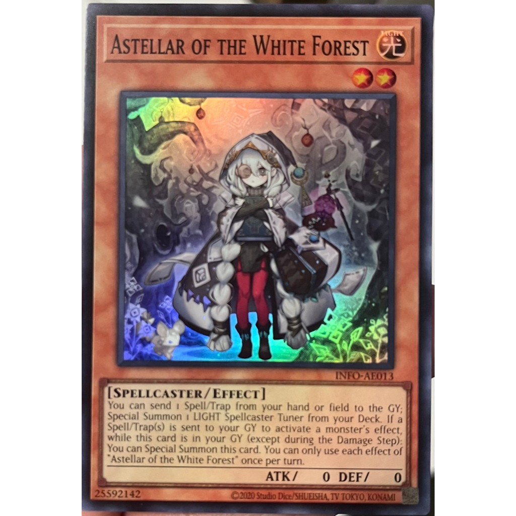 Yugioh Asia-Eng [INFO-AE013] Astellar of the White Forest (Super Rare ...