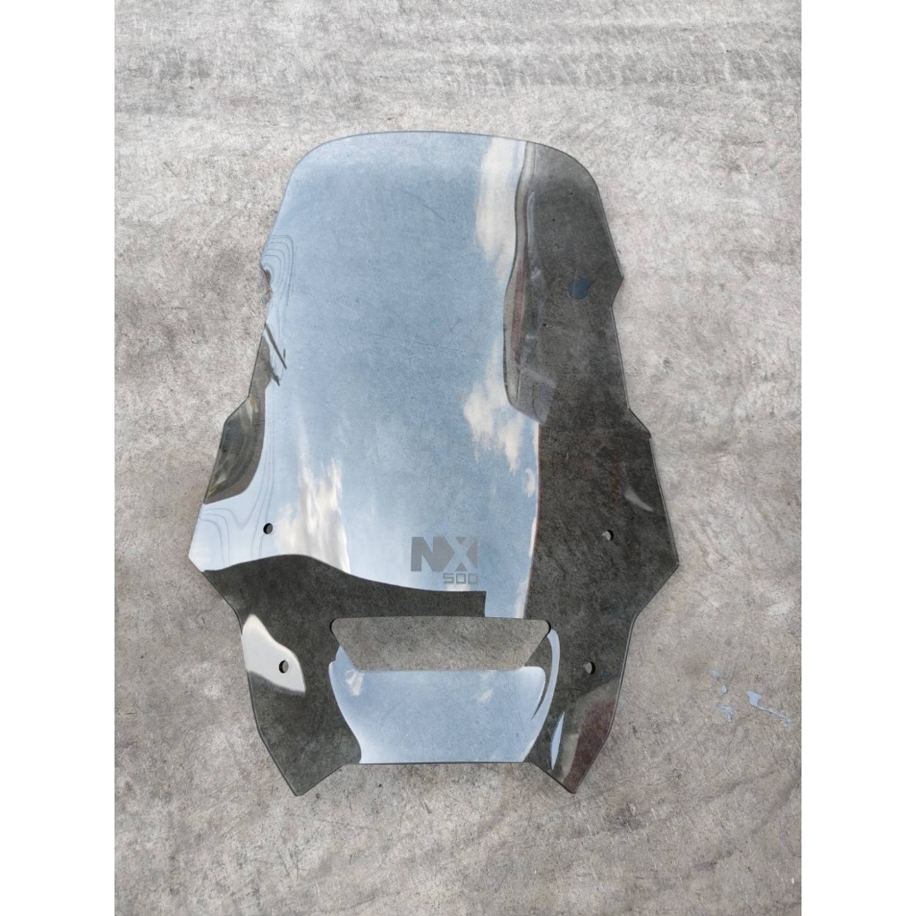 High-Waisted Smoke-Colored Windshield Honda NX500 V.1 Style Year 2022 ...