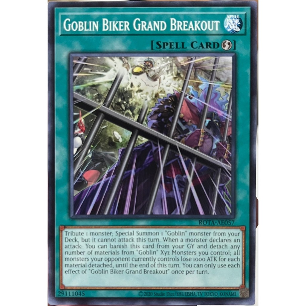 Yugioh Asia-Eng [ROTA-AE057] Goblin Biker Grand Breakout (Common) Authentic Yuki Card Cheap ...