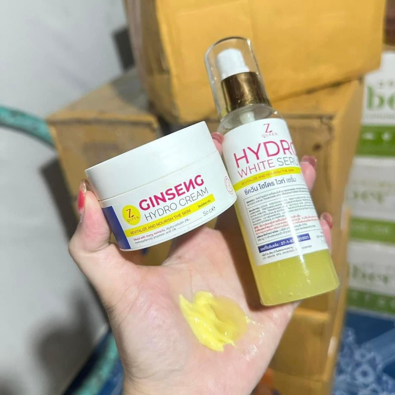 GINSENG HYDRO CREAM Smooth Soft Clear Z Queen Reduce Cracks | Shopee ...
