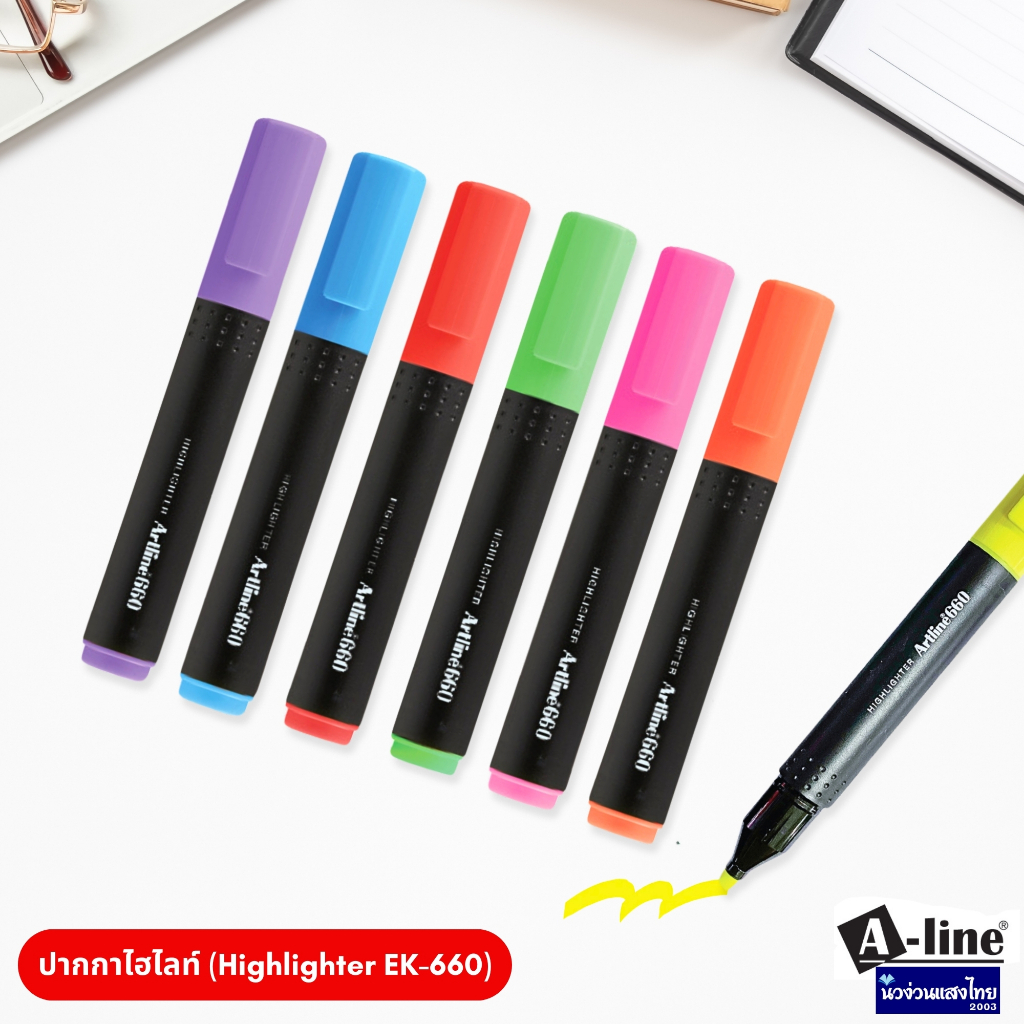 Artline Highlighter Pen EK-660 Fluorescence color Shachihata | Shopee Malaysia
