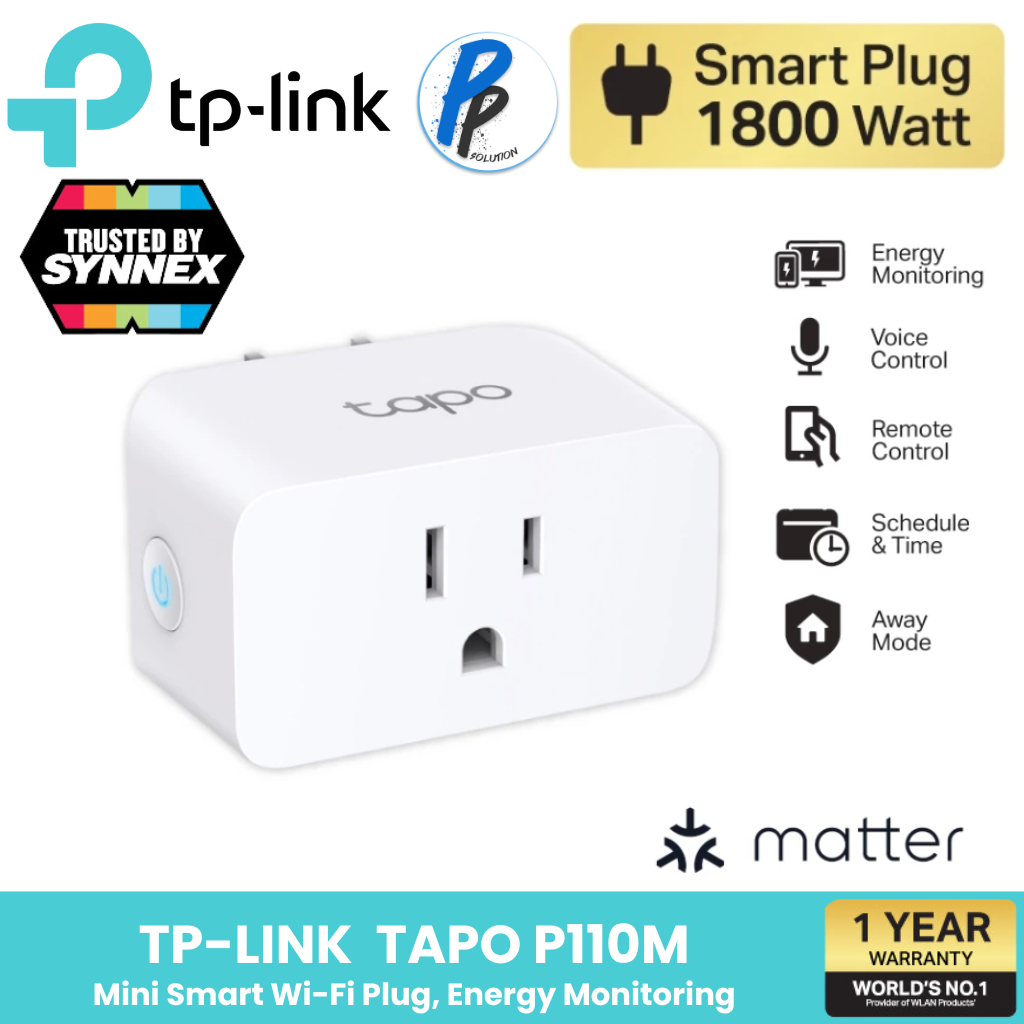 TP-Link Tapo P110M Smart Plug Mini Wi-Fi Energy Monitoring Order To ...