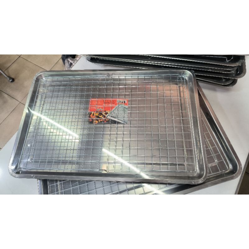 Perfect Grade 410 Stainless Steel Tray With Mesh (PF-TP60402) | Shopee ...