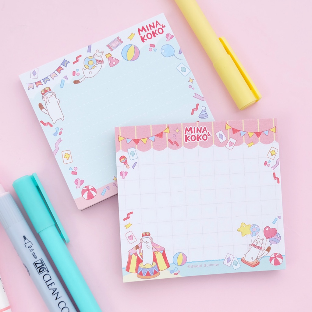 Sweet Summer: Memo NP2444 Paper Chunks: Mina & Koko and The Long Neck ...