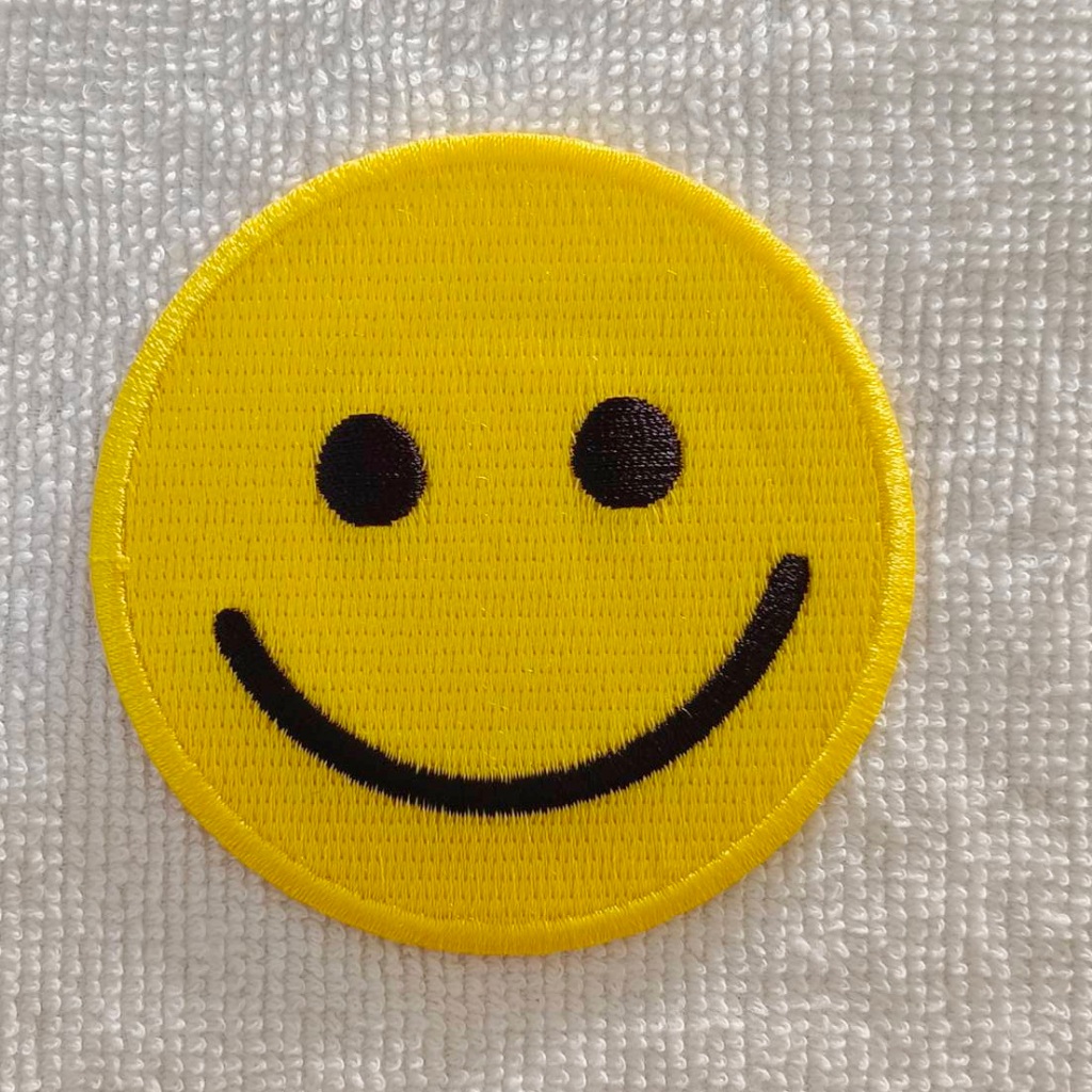 Arm Iron On The Shirt Smiley Face emoji Smile Patch heart Clothes ...