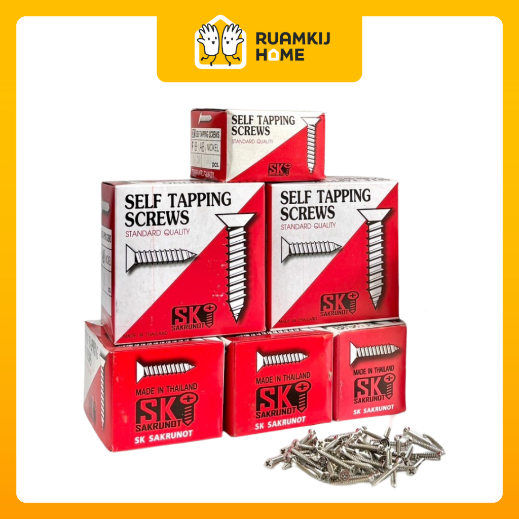 SK Self Tapping Screw Steel No. 6 7 8 (Box Of 500 Pcs/1000 Pcs ...