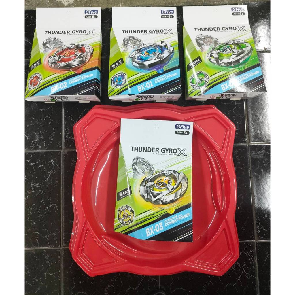 Beyblade X Thunder Gyro X Gyeoscope Serie X With Play Equipment *** | Shopee Malaysia