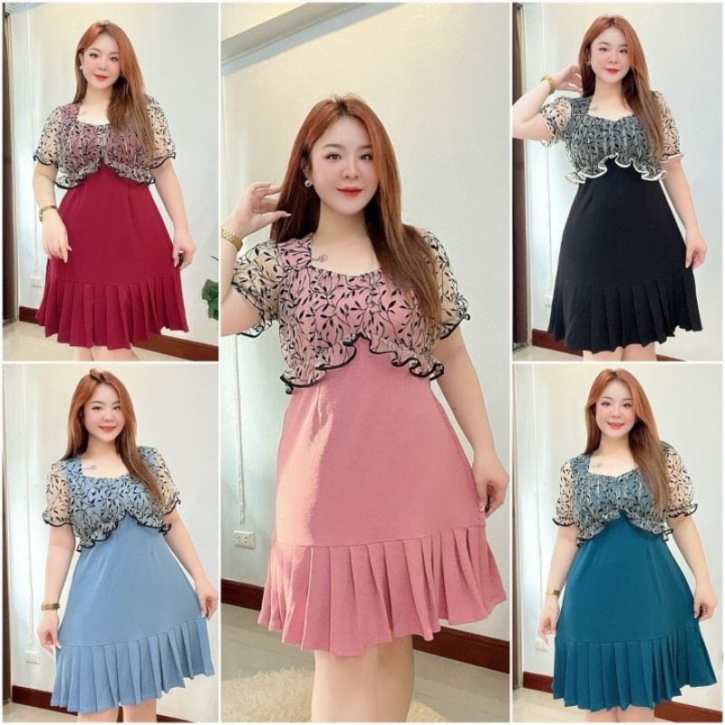 Plump Girl Dress No Iron Required 40-44 Inches Chest/Waist 34-44/Hips ...