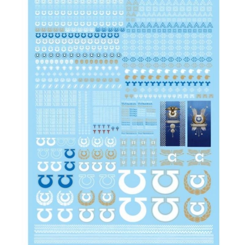 Warhammer 40k: Space Marines: Ultramarine legion: Decal: transfer ...