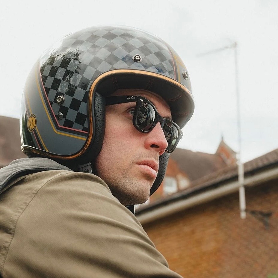 Open Face Helmet BELL CUSTOM 500 RSD WREAKERS GLOSS BLACK GOLD | Shopee ...