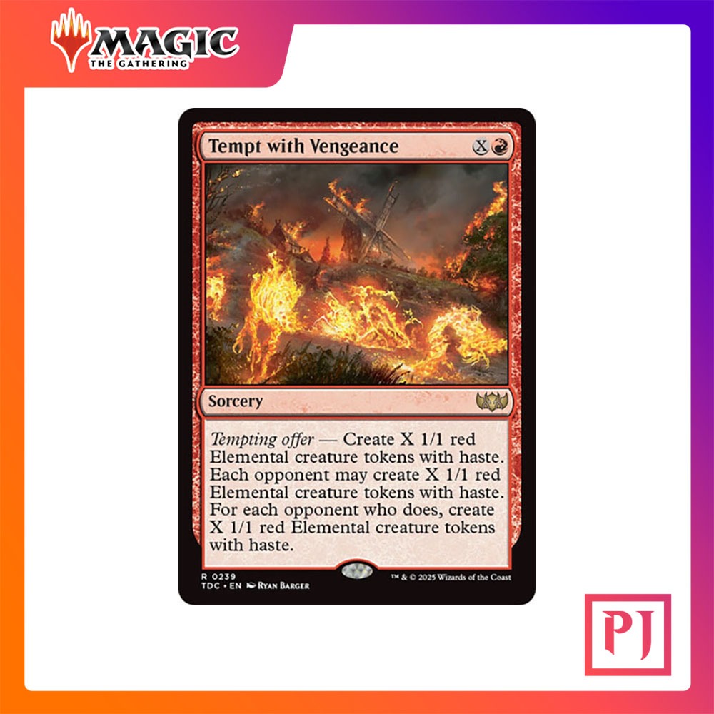 [MTG] Tempt with Vengeance [TDC] [RED] [RARE] [NORMAL] [ENG] (Magic ...