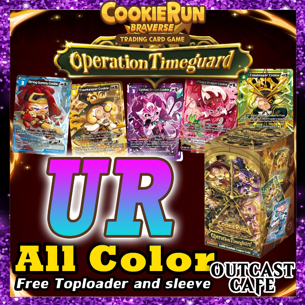 (ENG) UR Set Bs5-Bs6 Cookie Run Braverse TCG Singles Card [Operation Timeguard] | Shopee Malaysia