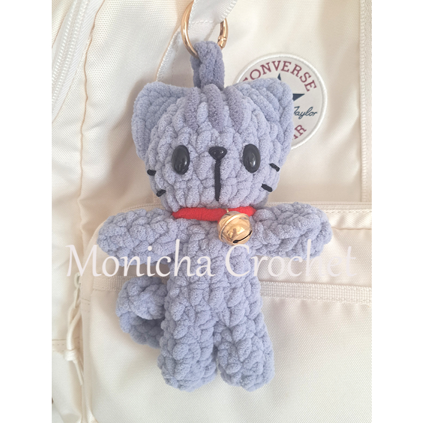 A Very Cute Cat Yarn Doll Keychain Big Size! New Style Patch! | Shopee ...