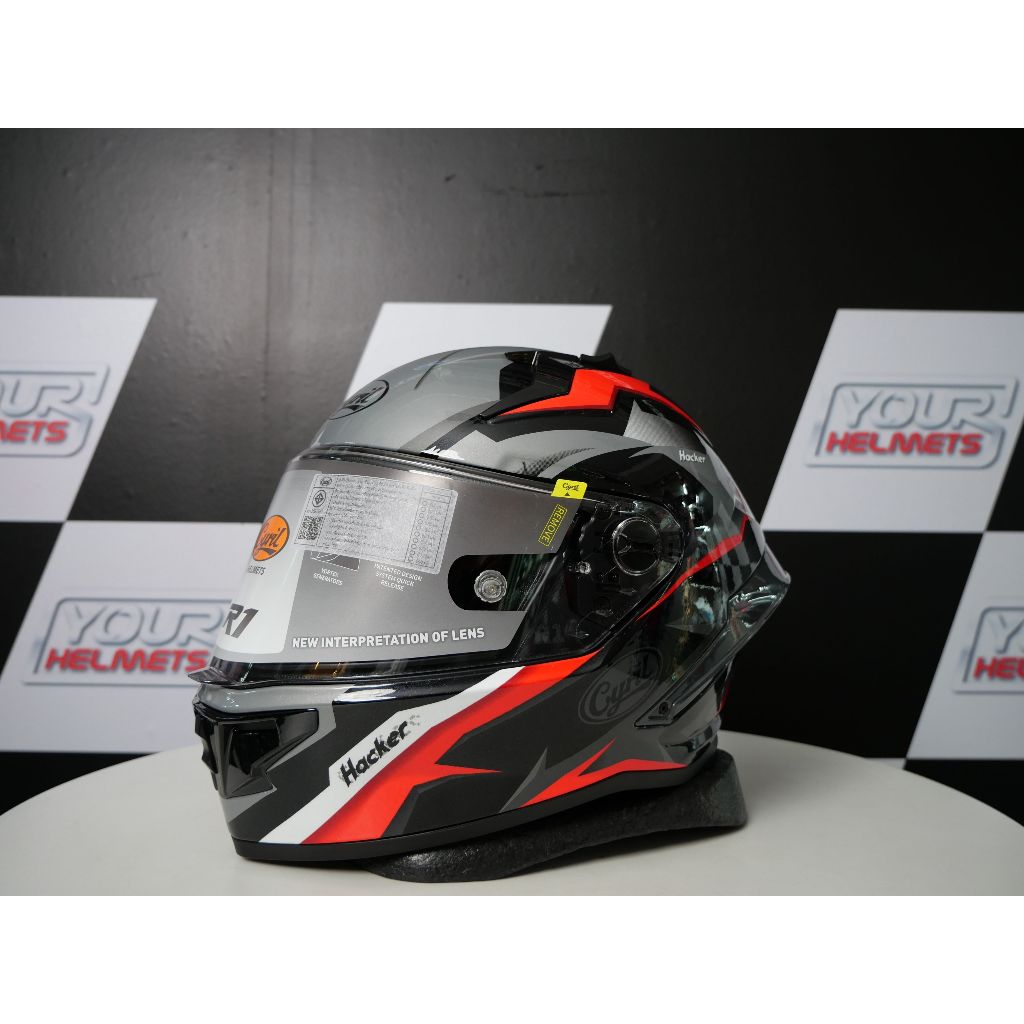 Cyril R1 Helmet Full Face Racing Motorcycle // Assassin Solid Black ...