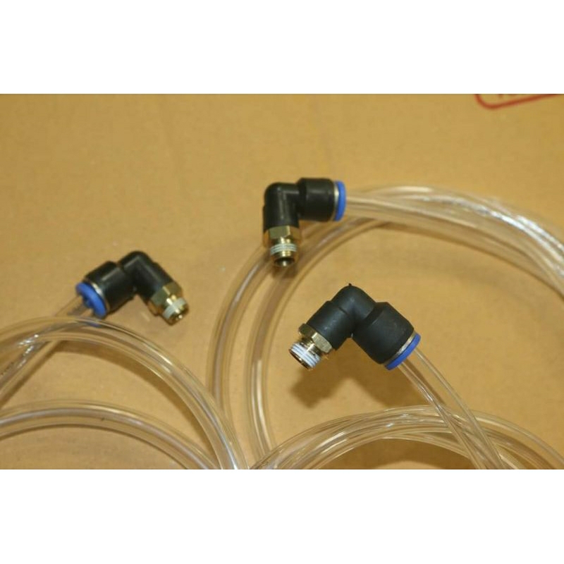 Blue Head Drain Hose Connector 90 Degrees + Clear Cable 1 Meter Long 3 ...