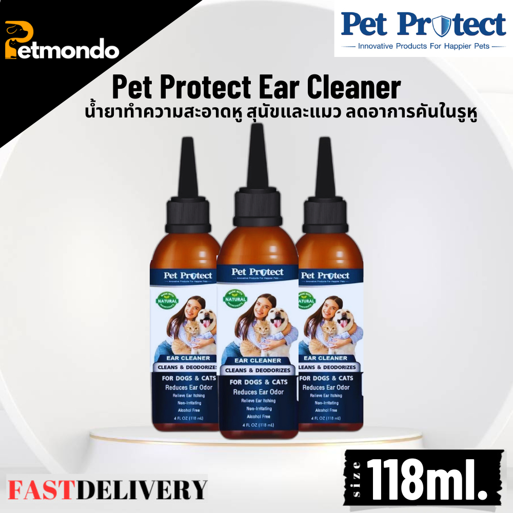 Pet Protect Ear Cleaner For Dogs And Cats Reduce Itching In The Holes ...