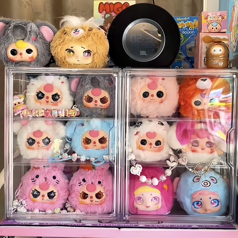 Fast Delivery Transparent Box Cabinet Model popmart Doll Baby three ...