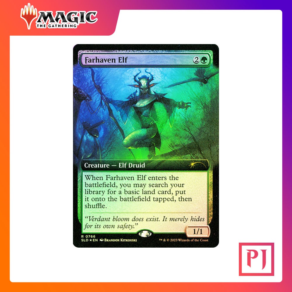[MTG] Farhaven Elf (Secret Lair) (Extended Art) [SLD] [GREEN] [RARE ...