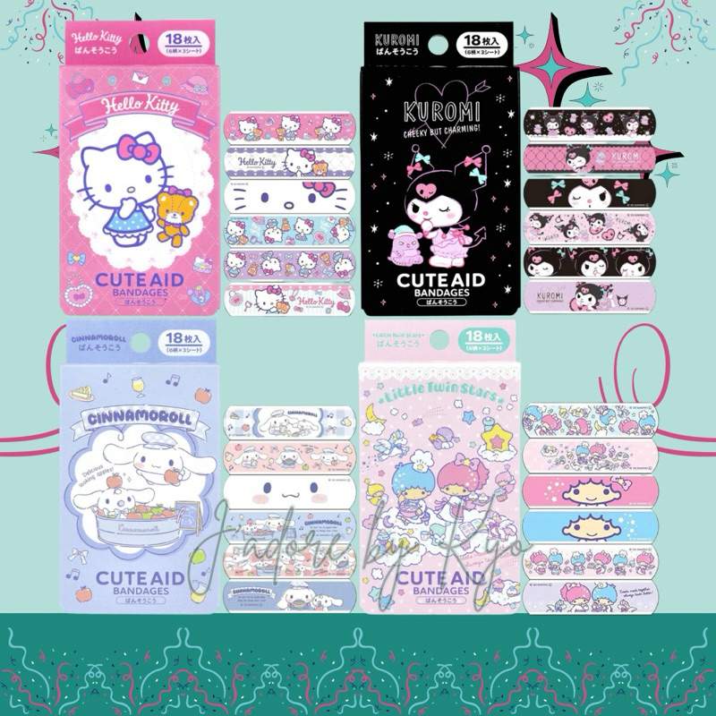 Sanrio x Cute Aid Is A Wound Dressing Plaster For Children. 18 Pieces ...