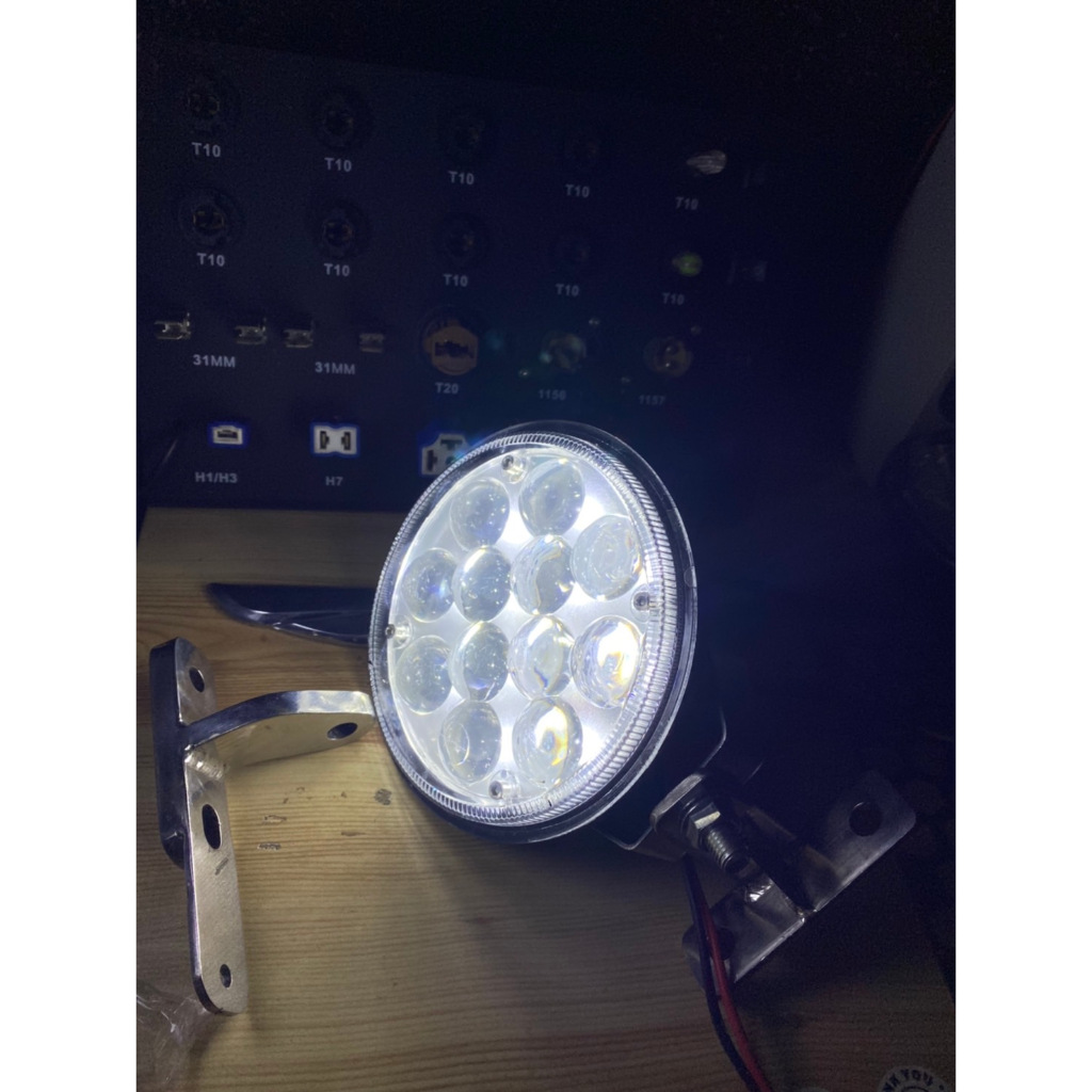 Round 4" 21W 5 LED Spotlight Fog Lamp Truck Motorcycle Car Headlight ...