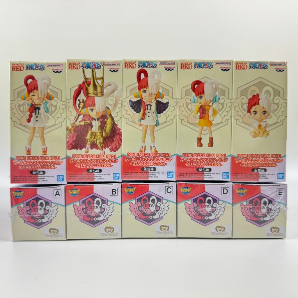 WCF SET-5-ONE PIECE FILM RED WORLD COLLECTABLE FIGURE-UTA COLLECTION-SET-5 Bandai(Bandai ...