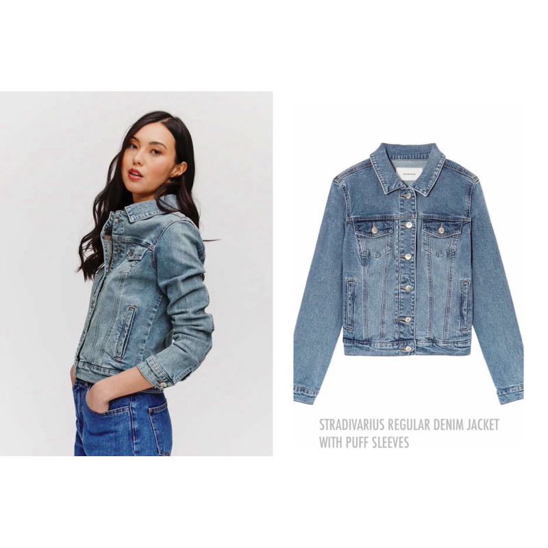 PROMOD Collar Long Sleeve DENIM JACKET (A3306) | Shopee Malaysia