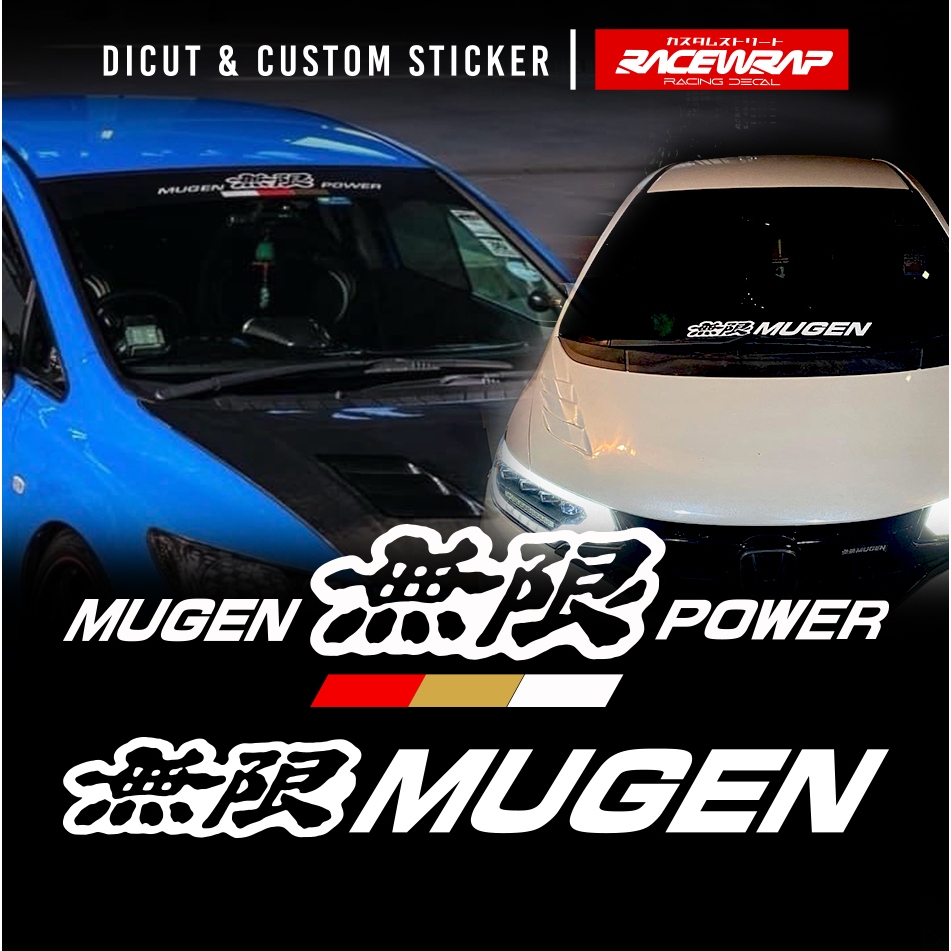 MUGEN POWER Sticker XL Site For Front Windshield DECAL Sticker ...